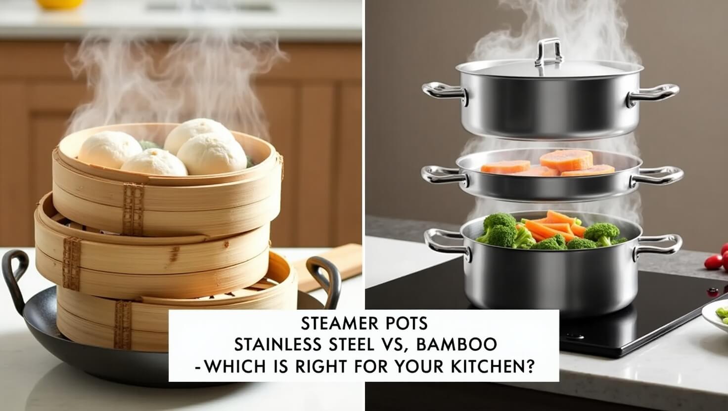 Steamer Pots: Stainless Steel vs. Bamboo - mykitchenhints.com
