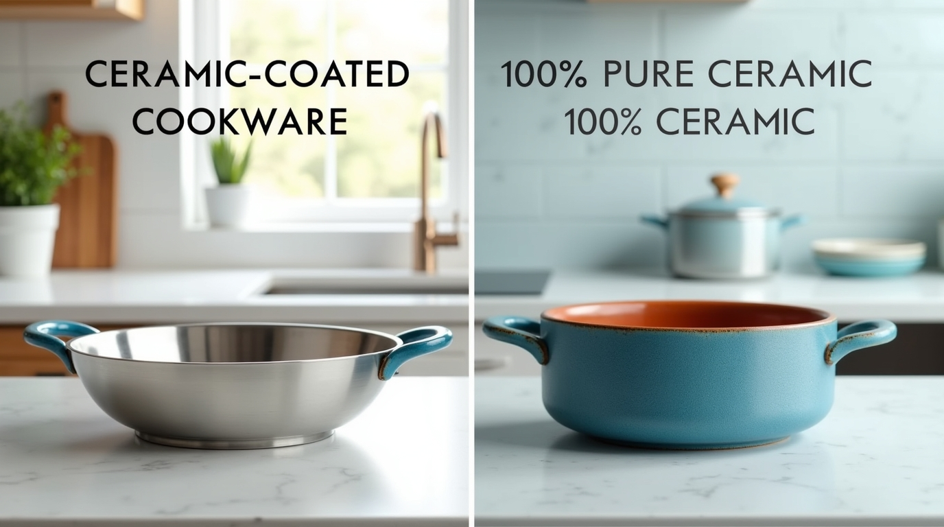 Ceramic-Coated Cookware vs. 100% Ceramic - mykitchenhints.com